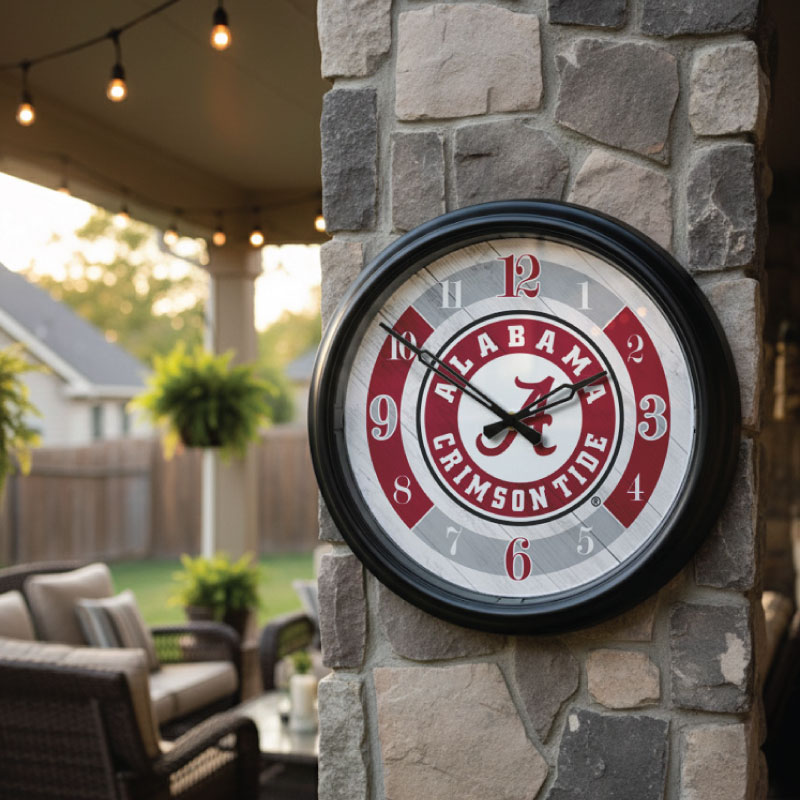 Official Logo Indoor/Outdoor LED Clock - Holland Bar Stool Co.